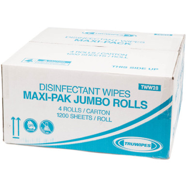 Maxi-Pak Jumbo Rolls TWW28 - Carton of 4 Rolls (1200 Sheets per Roll ...