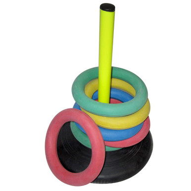 Quoit Set Heavy Duty Base & 6 Quoits - Melbourne Office Supplies