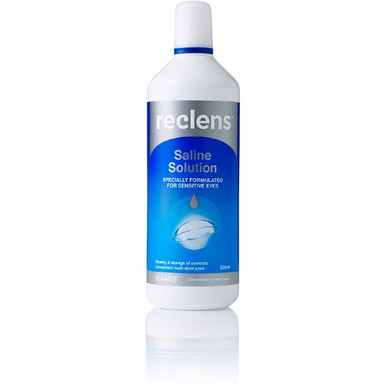 Reclens Saline Solution 500ml Sterile - Melbourne Office Supplies
