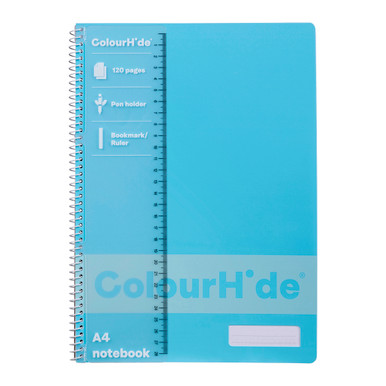 Colourhide Notebook A4 120Pg Sky Blue, Each - Melbourne Office Supplies