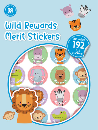 Wild Rewards Merit Sticker Book - Melbourne Office Supplies