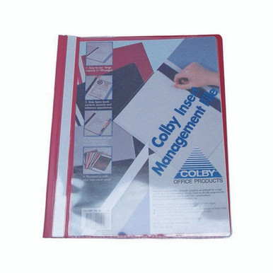Colby 231A Management File Wide A4 Red - Melbourne Office Supplies