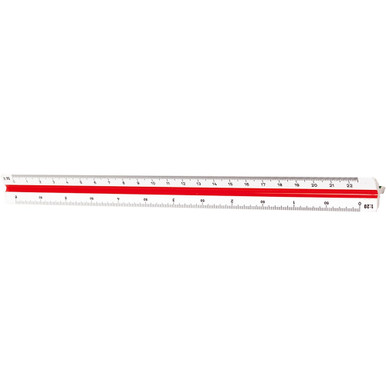 Staedtler 561 Mars Triangular Reduction Scale Ruler 300mm V1 (1:20, 1: ...