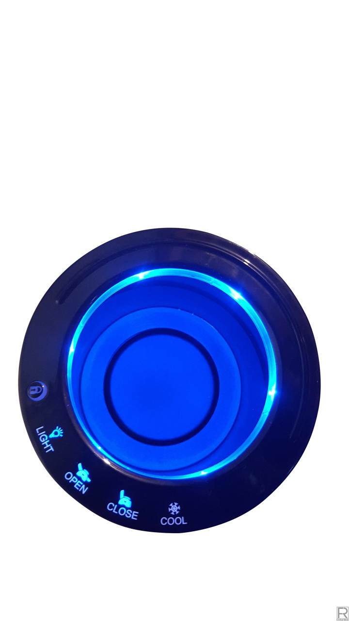 Touch Function Cup Holder With Drink Cooling Fan, Blue LED and Controls