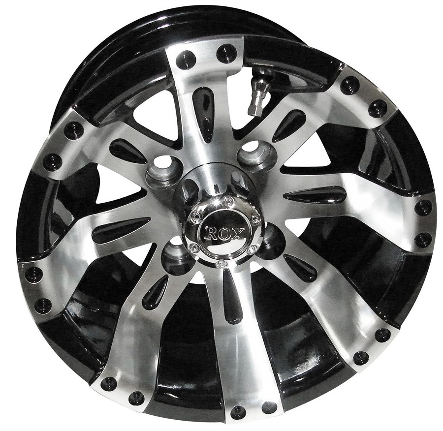 10" inch RHOX Vegas Machined Wheel | Golf Cart King