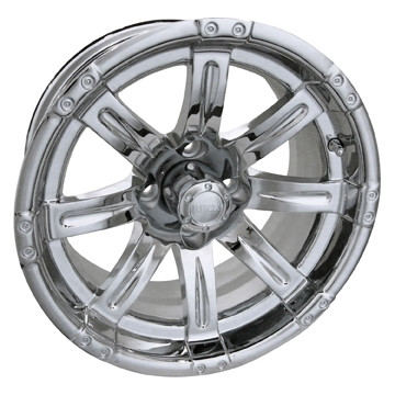 14" inch RHOX Vegas Chrome Wheel | Golf Cart King