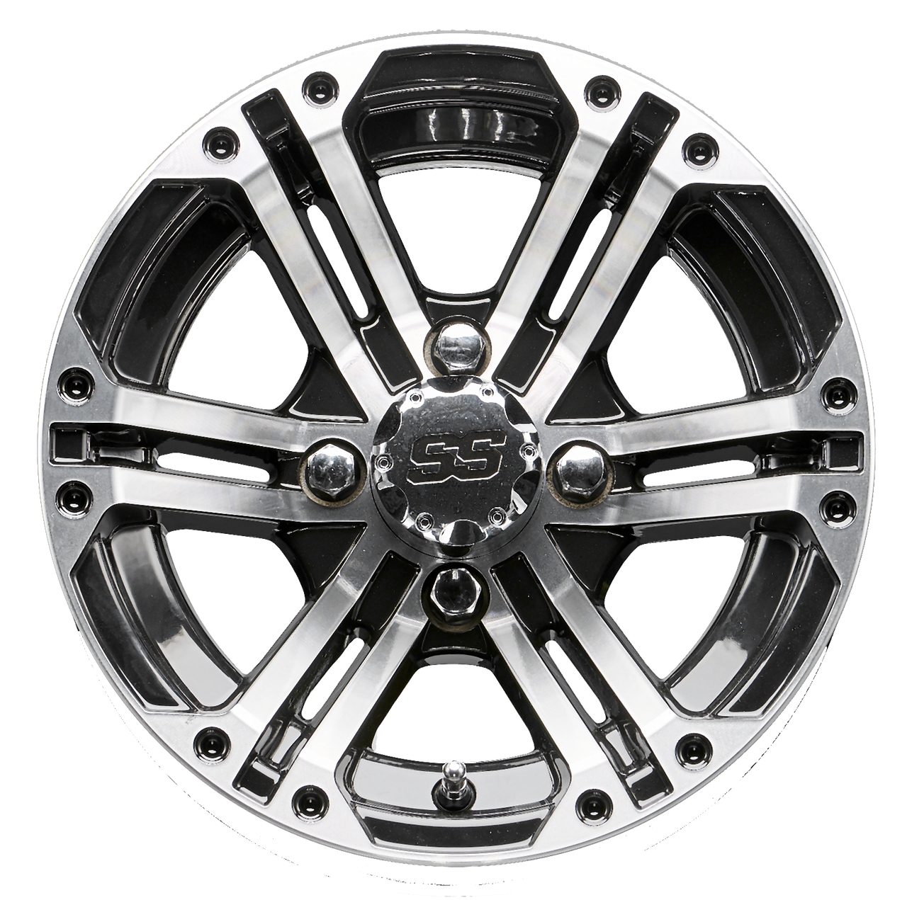 12 inch RHOX RX333 Machine Wheel | Golf Cart King