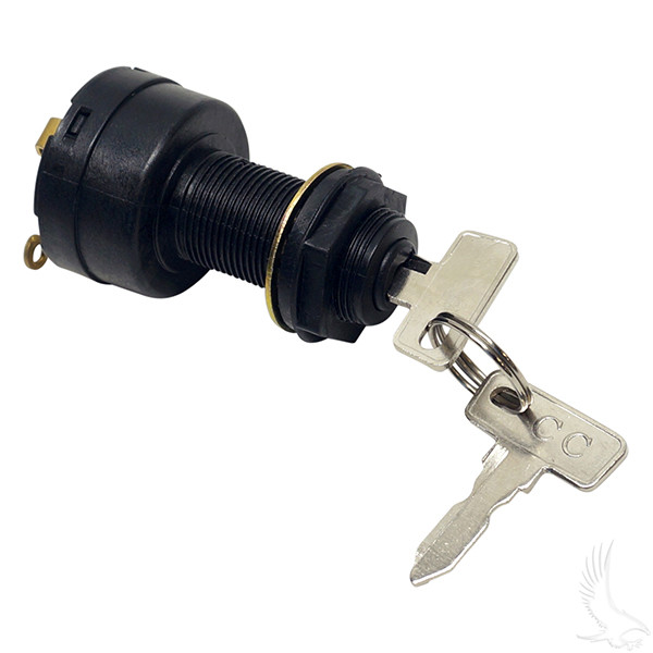 Club Car DS 2 Terminal Uncommon Key Switch (Fits: Electric 96+)