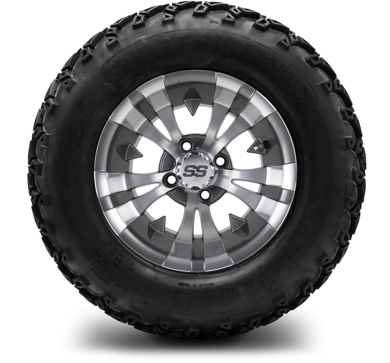 MODZ® 12" Vampire Gunmetal - Lifted Tires and Wheels Combo