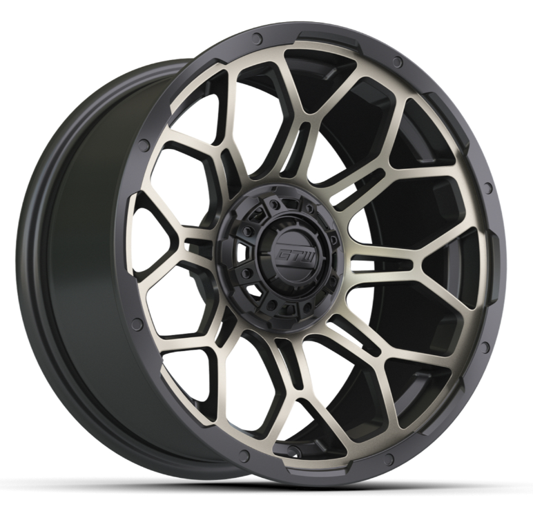 15x7 GTW® Bravo Wheel Matte Bronze - golfcartking.com