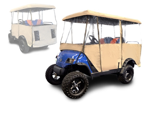 Universal Red Dot Enclosure | 88" Top | Golf Cart King