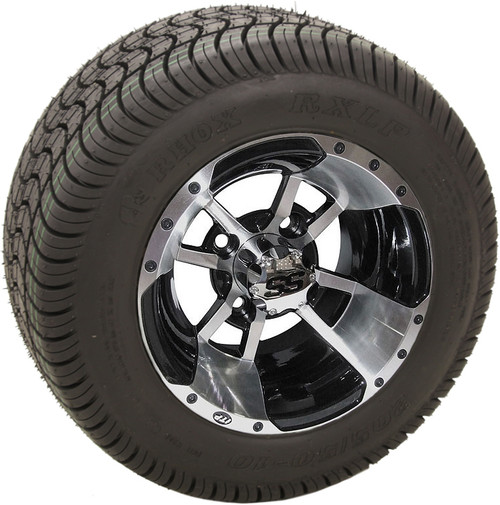 ITP 10" SS112 Machined Black Wheels with Lifted Tire Options Combo ...