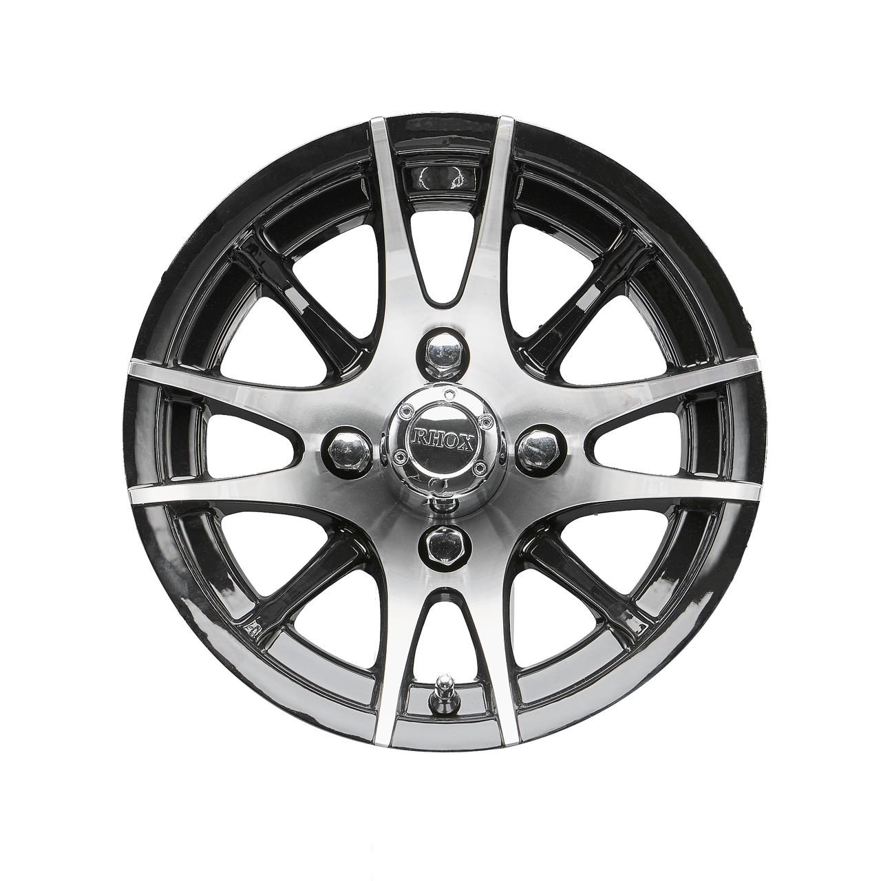 12 inch RHOX RX101, 12 Spoke Machined Golf Cart Wheel | Golf Cart King
