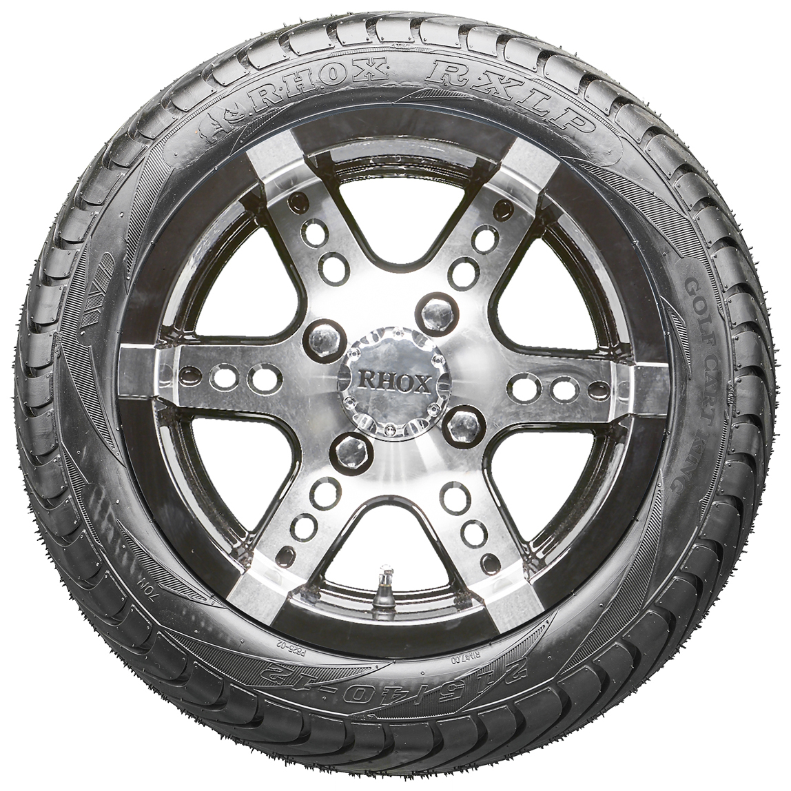 RHOX 12" RX250 Machined Wheels with Street Low Profile Tire Options ...