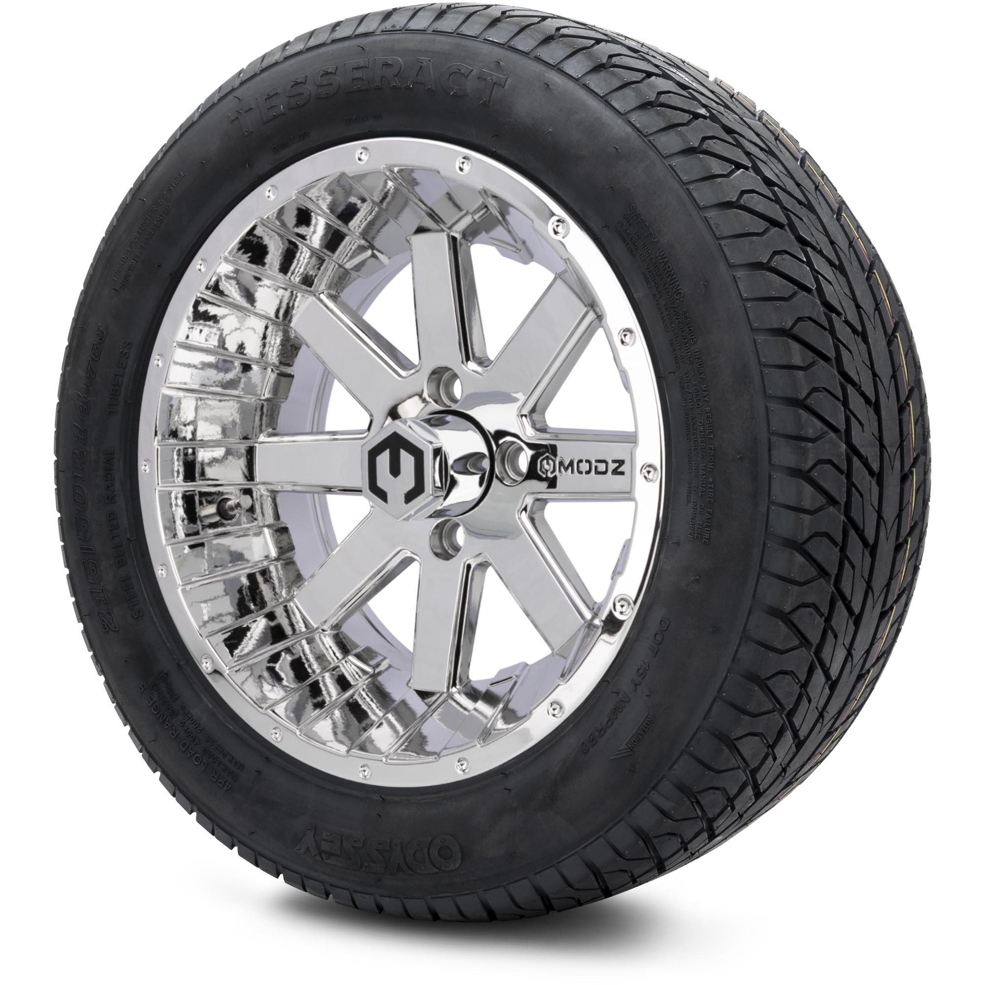 MODZ® 14" Assault Chrome - Lifted Tires and Wheels Combo