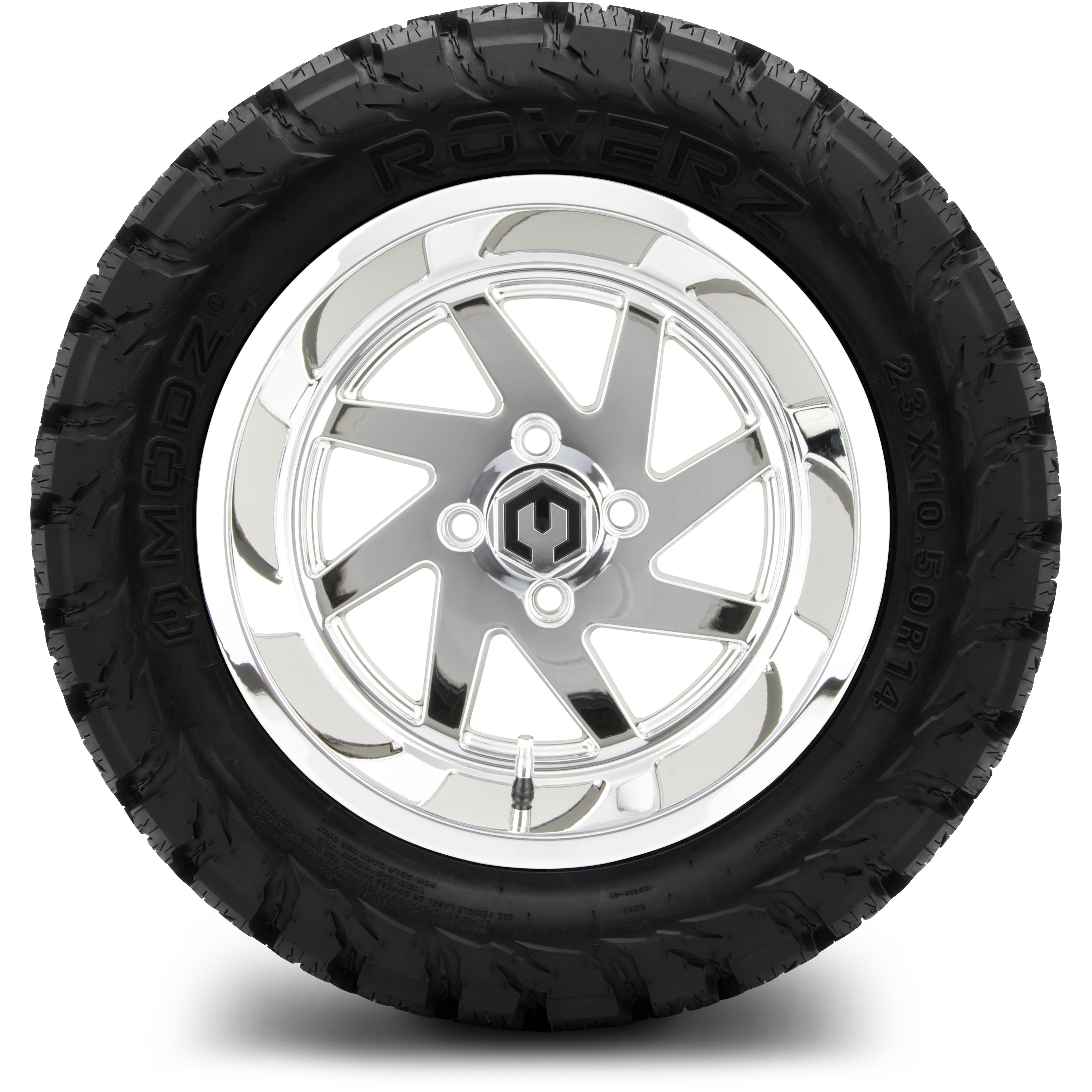 MODZ® 14" Fury Chrome - Lifted Tires and Wheels Combo