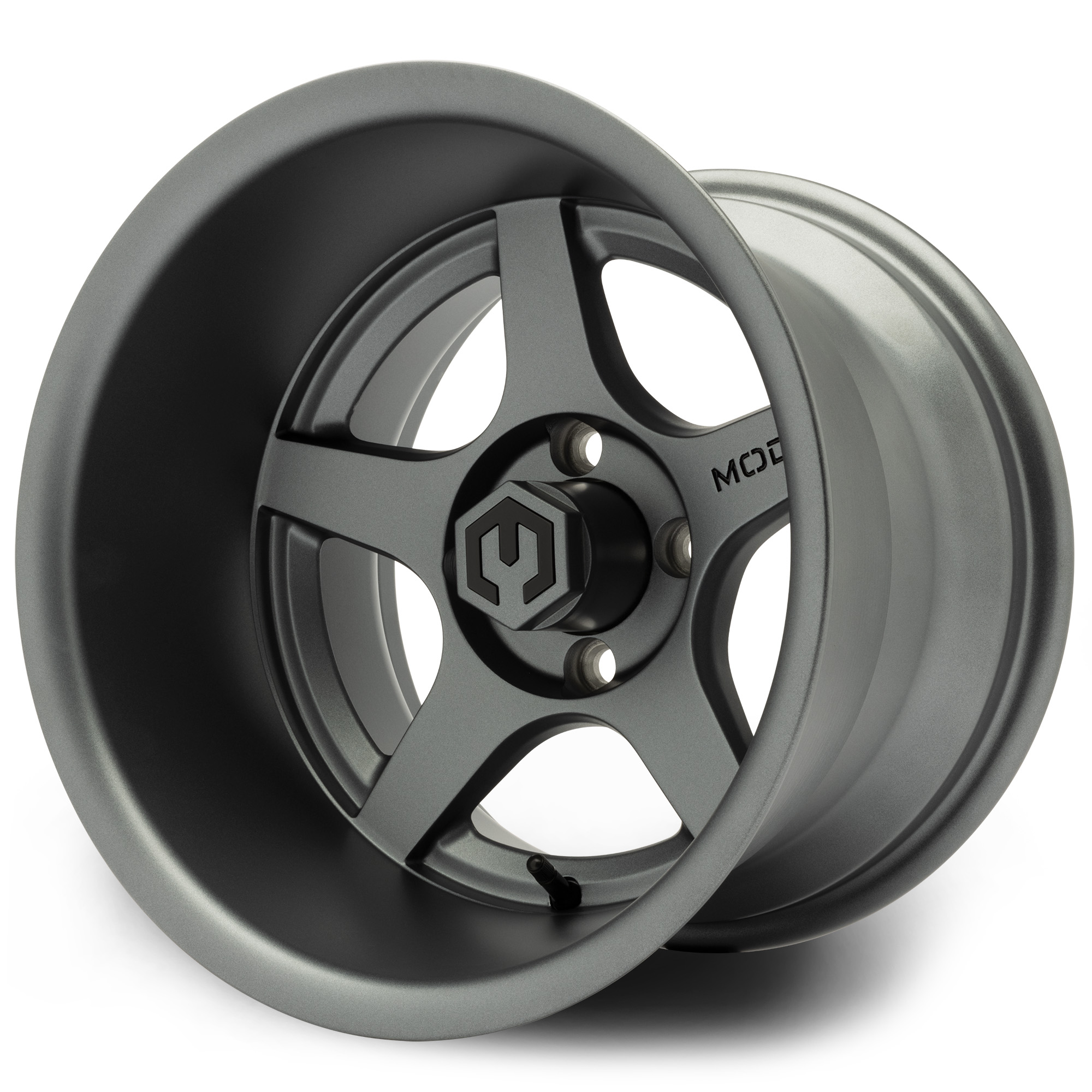 MODZ® 14" Maverick Matte Gunmetal Golf Cart Wheel