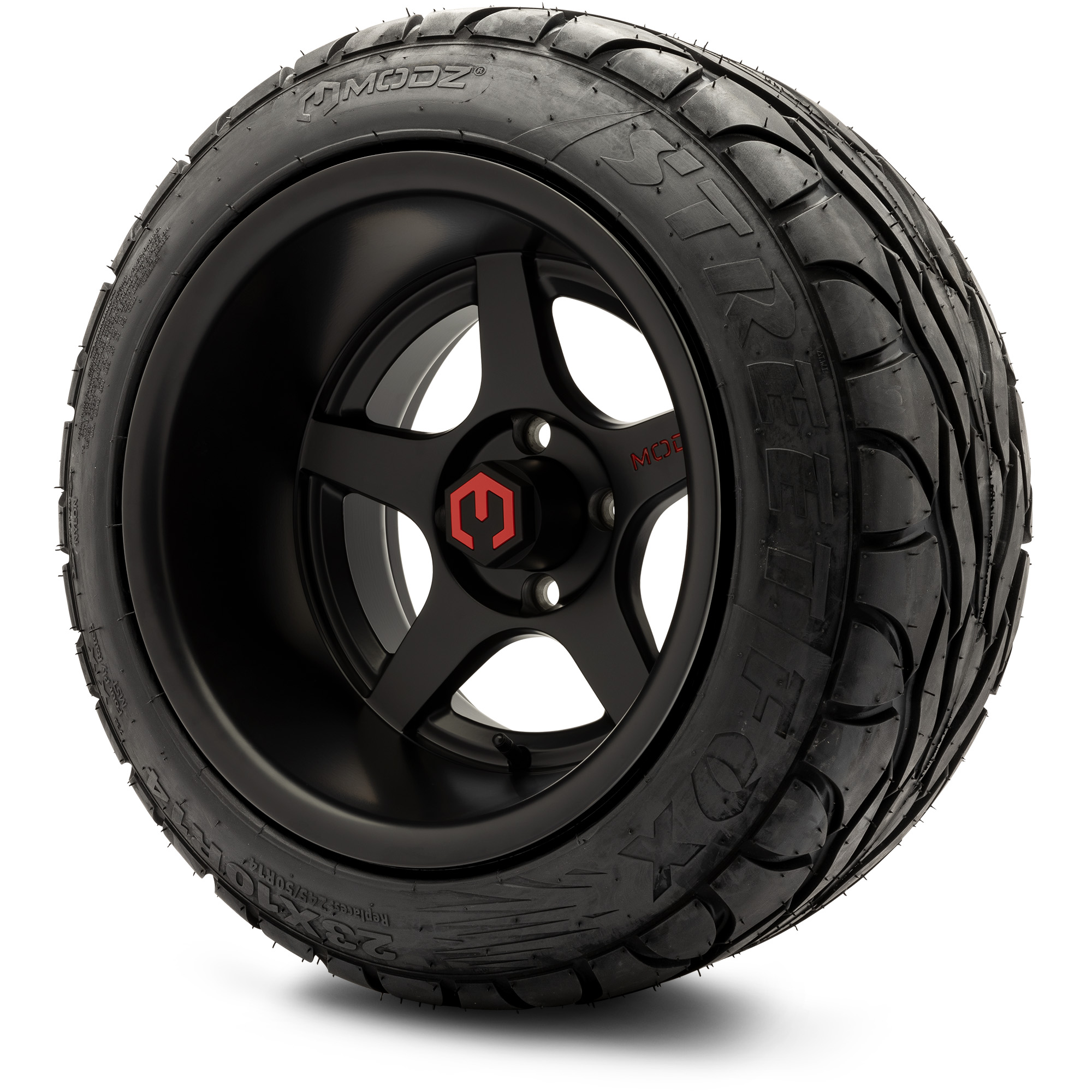 MODZ® 14x10" Maverick Matte Black - Lifted Tires and Wheels Combo