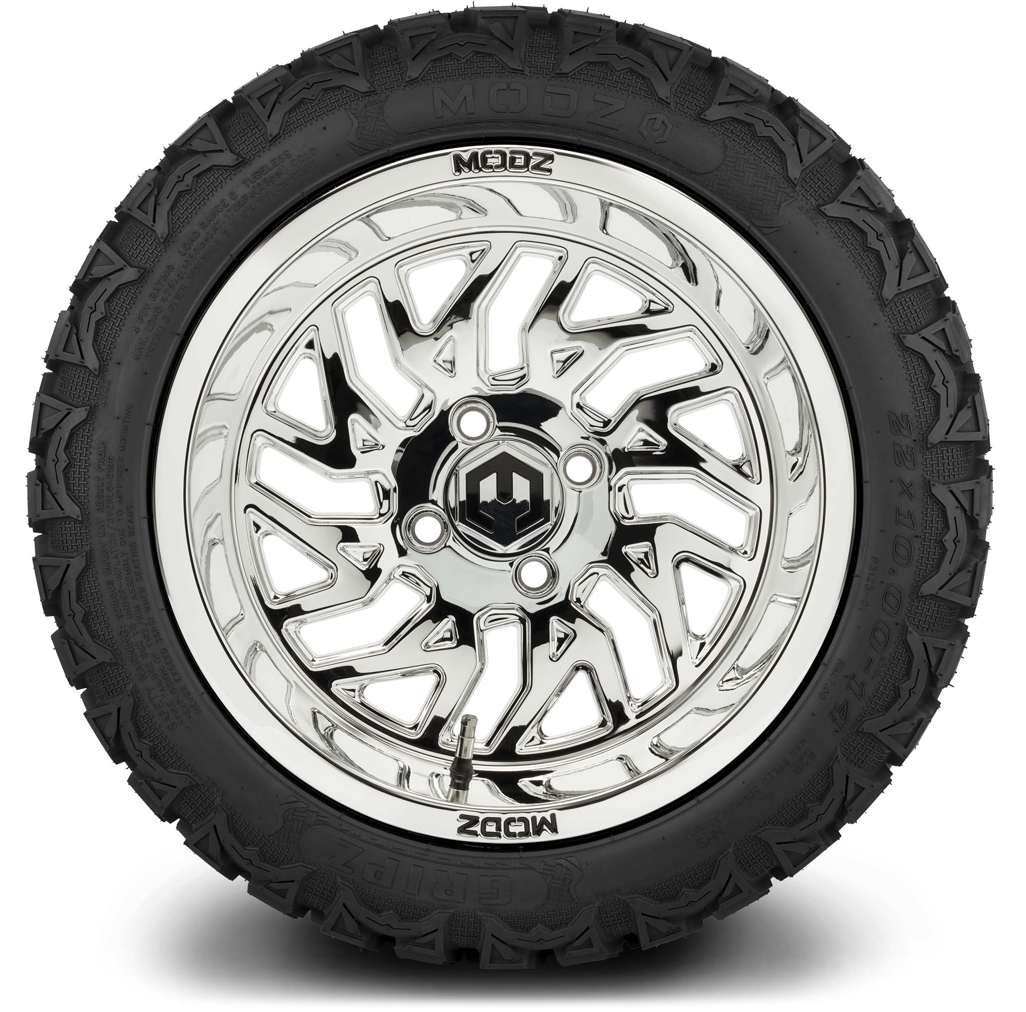MODZ 14" Carnage Chrome - Tire and Wheels Combo