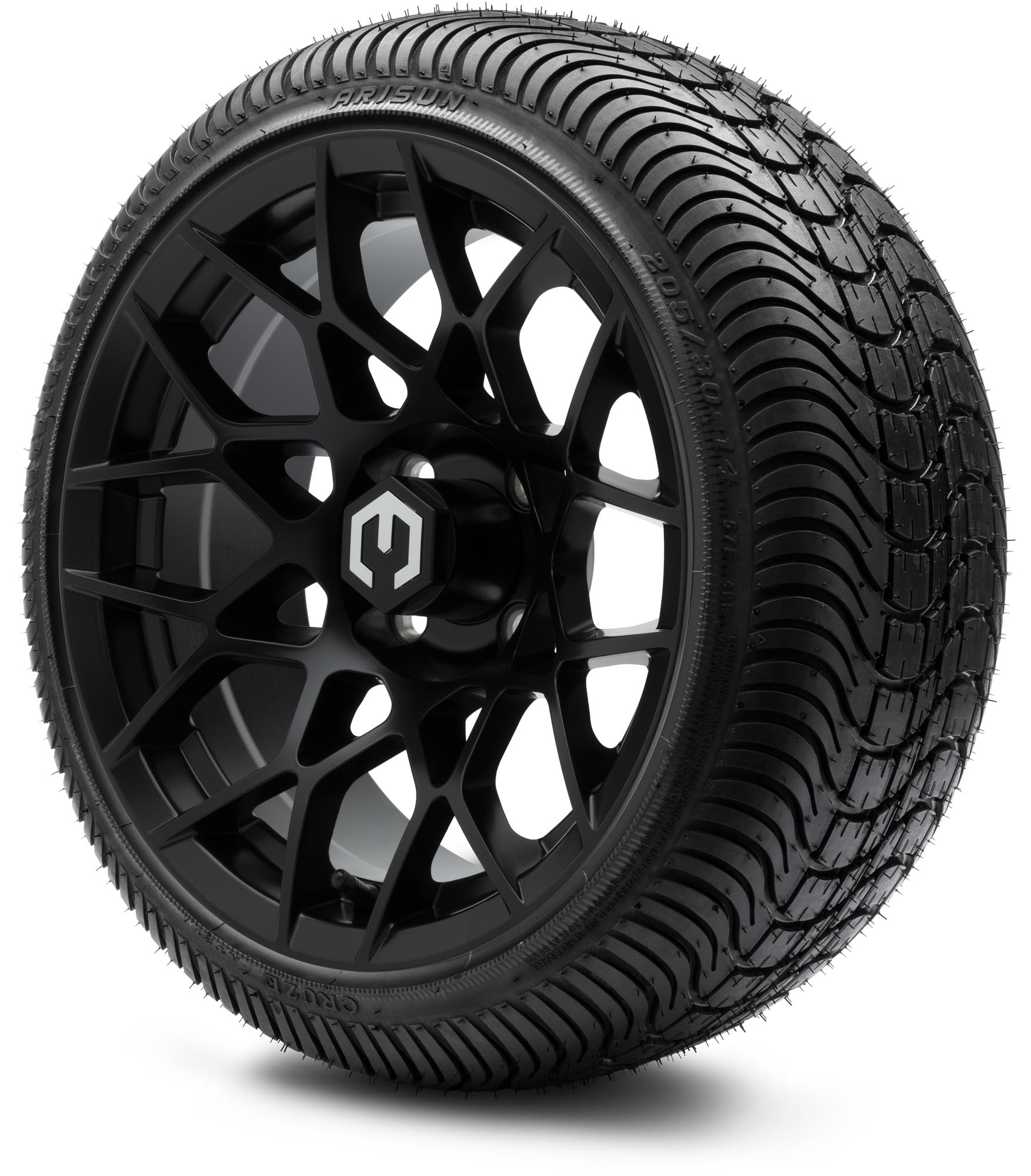 MODZ 14" Blitz Matte Black - Low Profile Tires and Wheels Combo