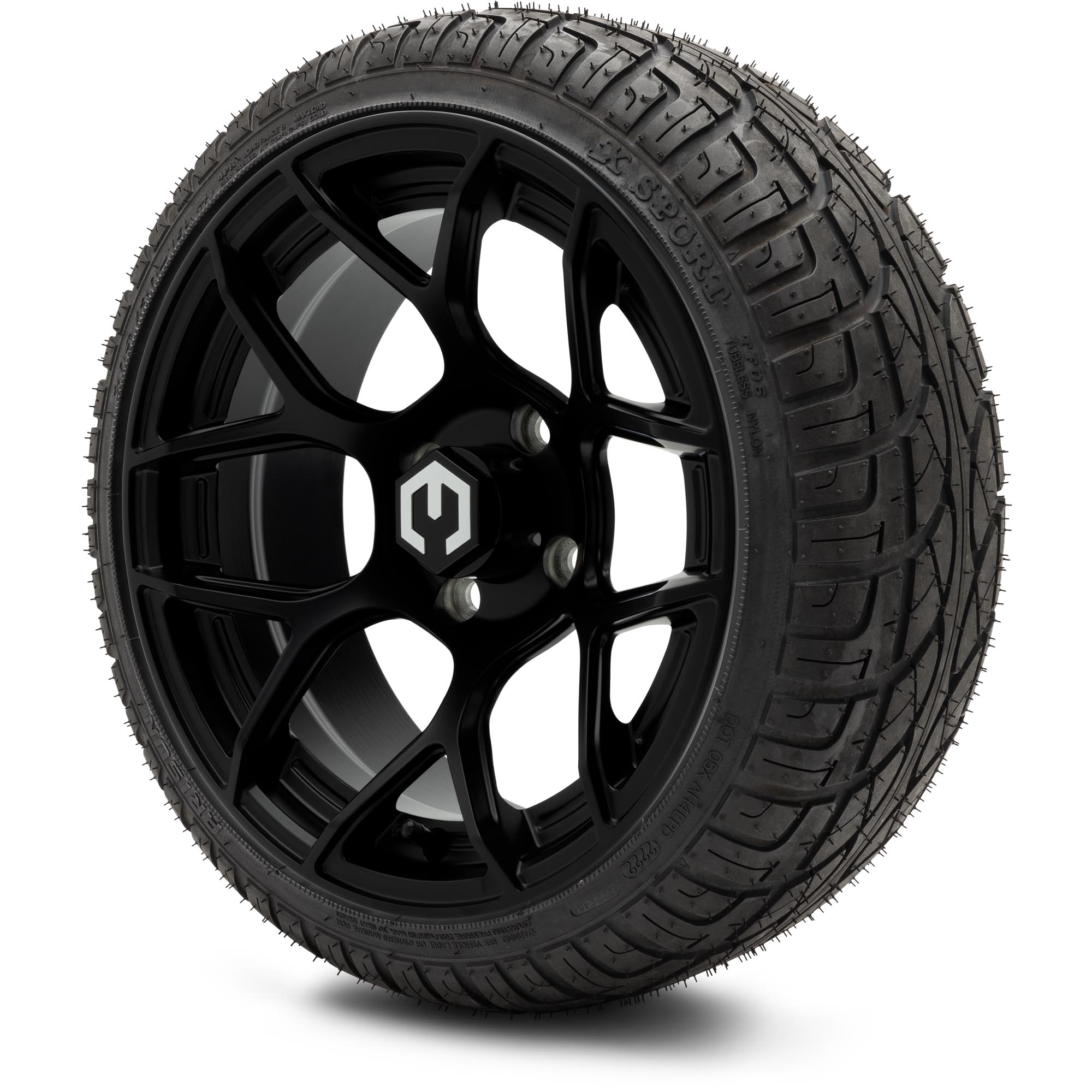 MODZ 14" Renegade Matte Black - Low Profile Tires and Wheels Combo