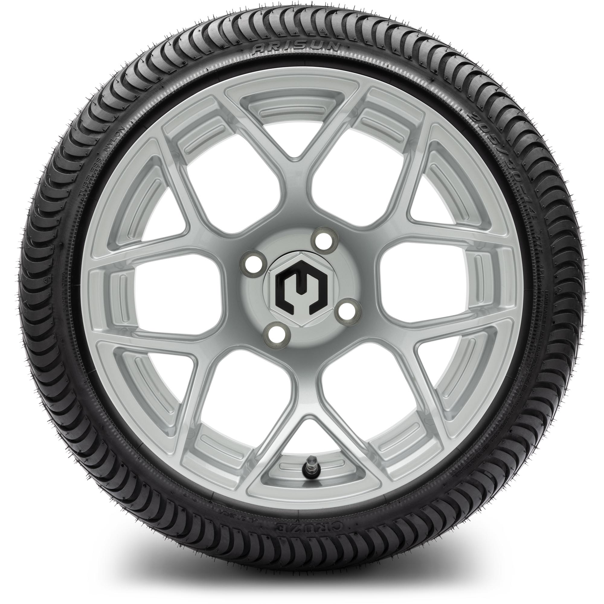 MODZ 14" Renegade Silver - Low Profile Tires and Wheels Combo