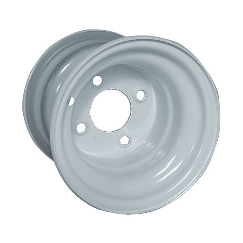 Steel White Golf Cart Wheel with Offset | Golf Cart King