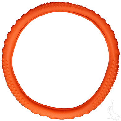 Rubber Steering Wheel Cover - Orange