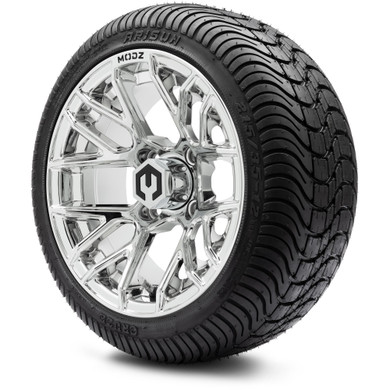 MODZ® 12" Matrix Chrome - LowPro Tires and Wheels Combo