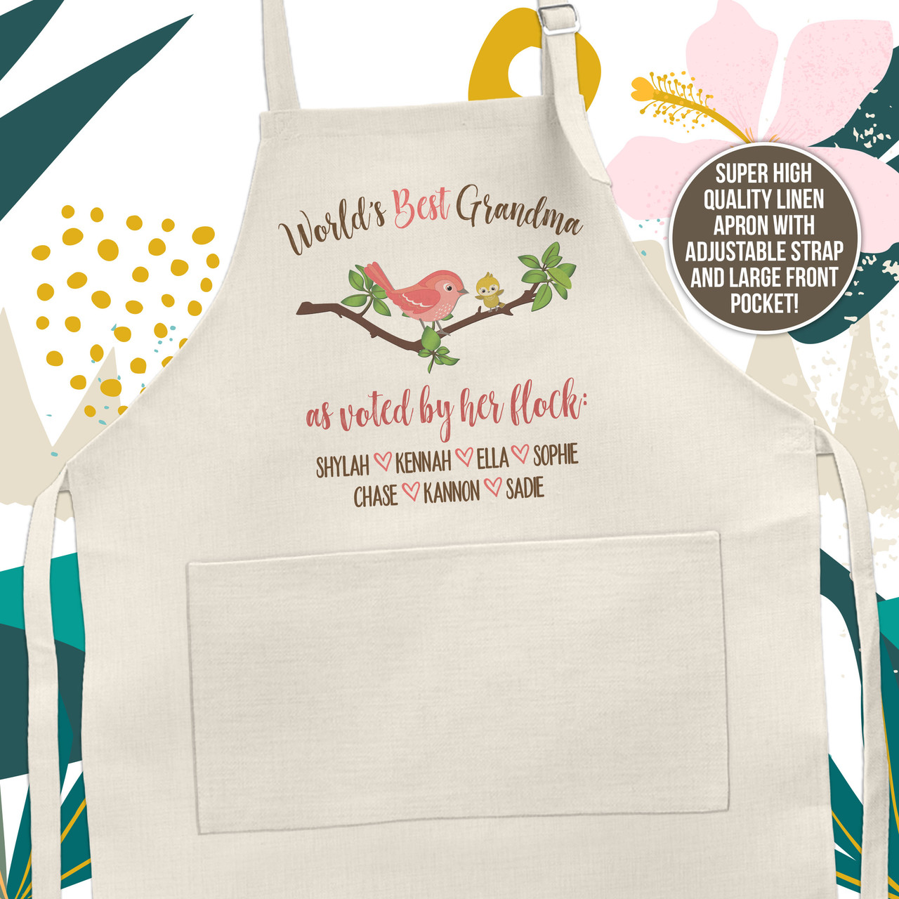 personalized apron, men love to cook, custom adult barbecue bib apron