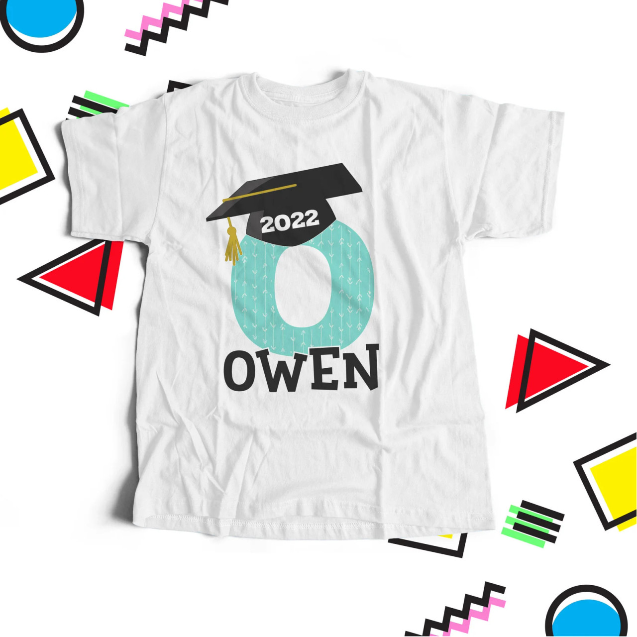 personalized kids shirts, chevron initial school completion, custom ...