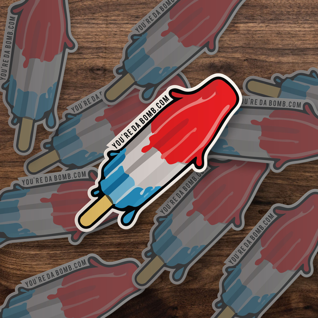 vinyl decal, you're da bomb bomb pop vinyl sticker
