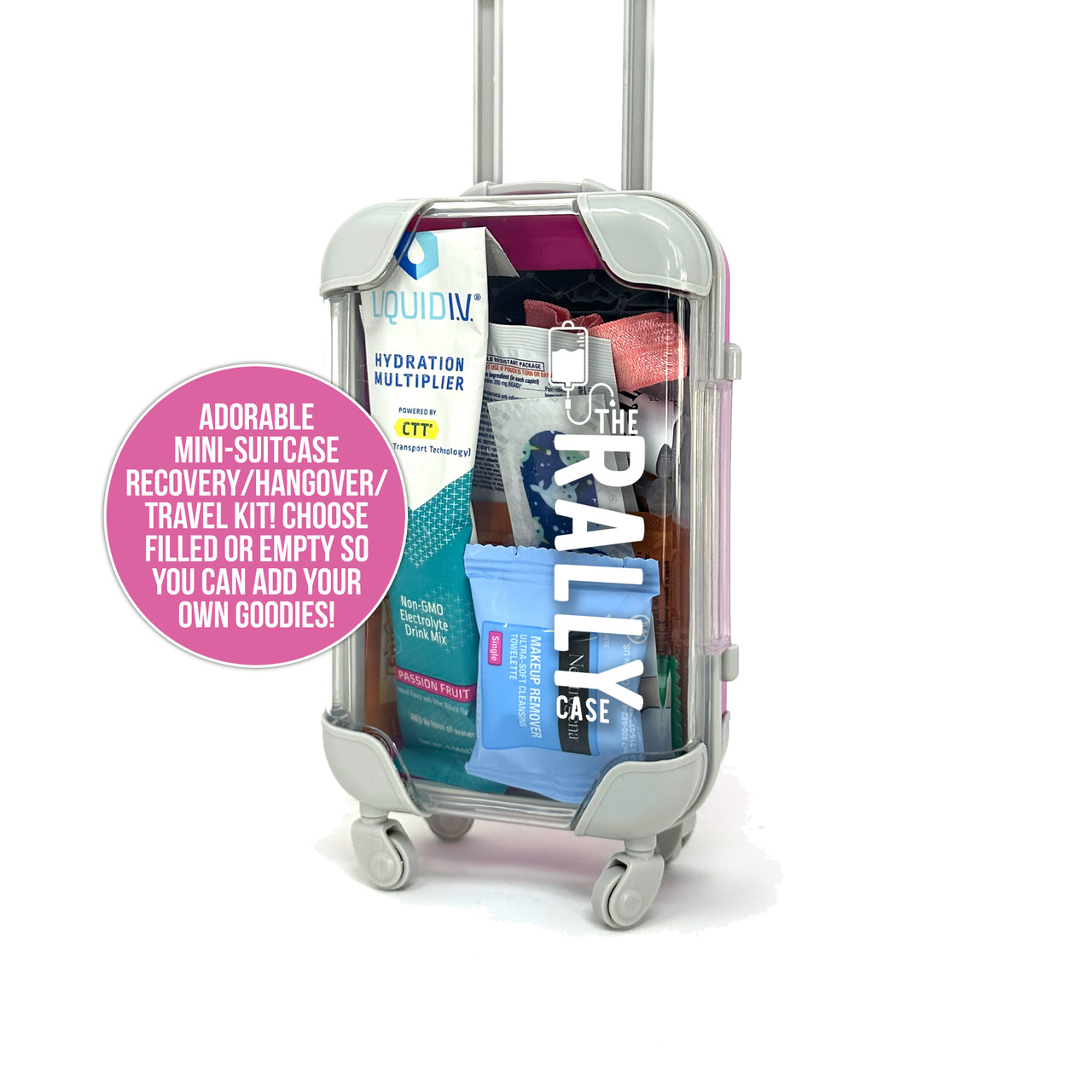 party survival kit, hangover recovery mini suitcase rally case party favor