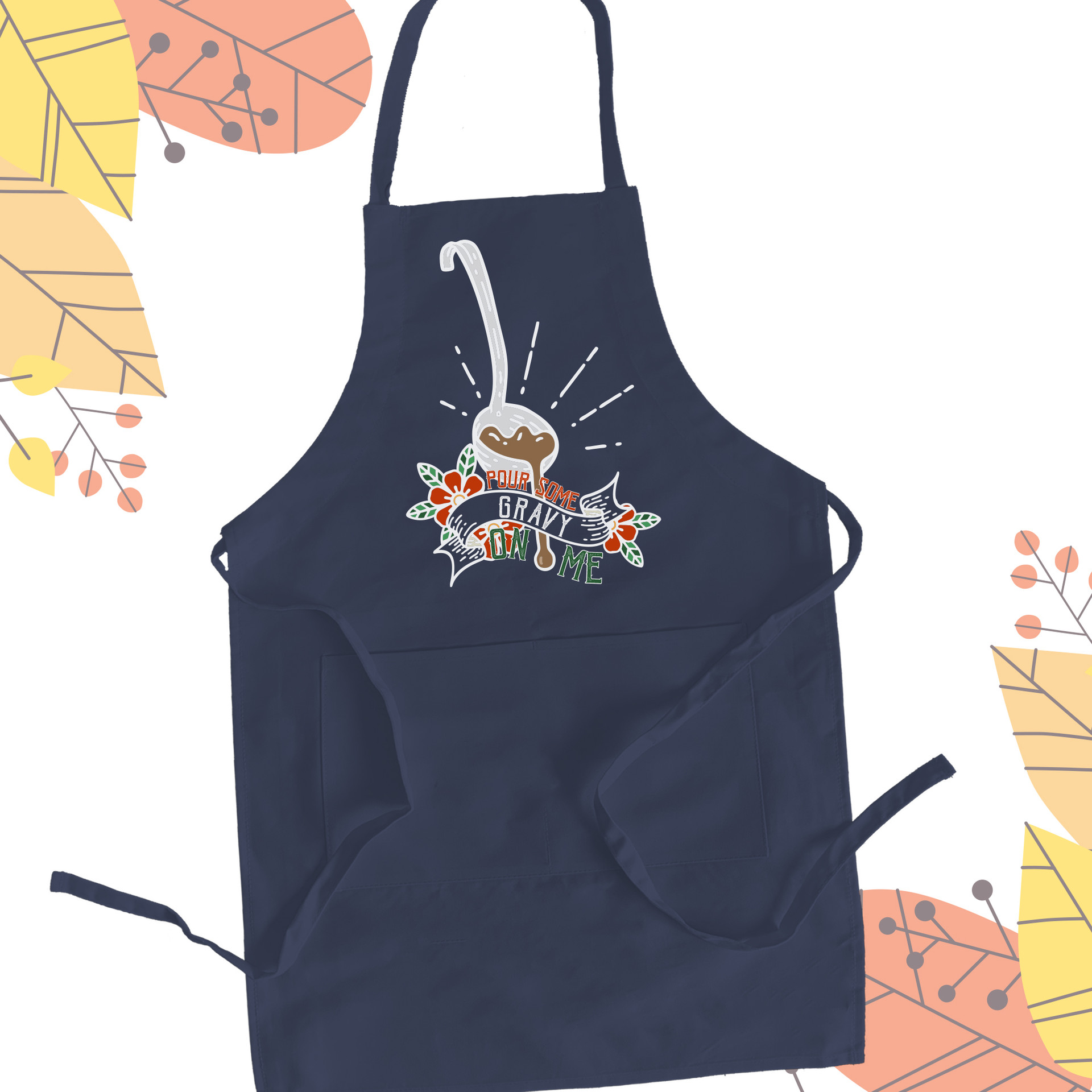 thanksgiving apron, turkey day talk turkey to me adult bib apron