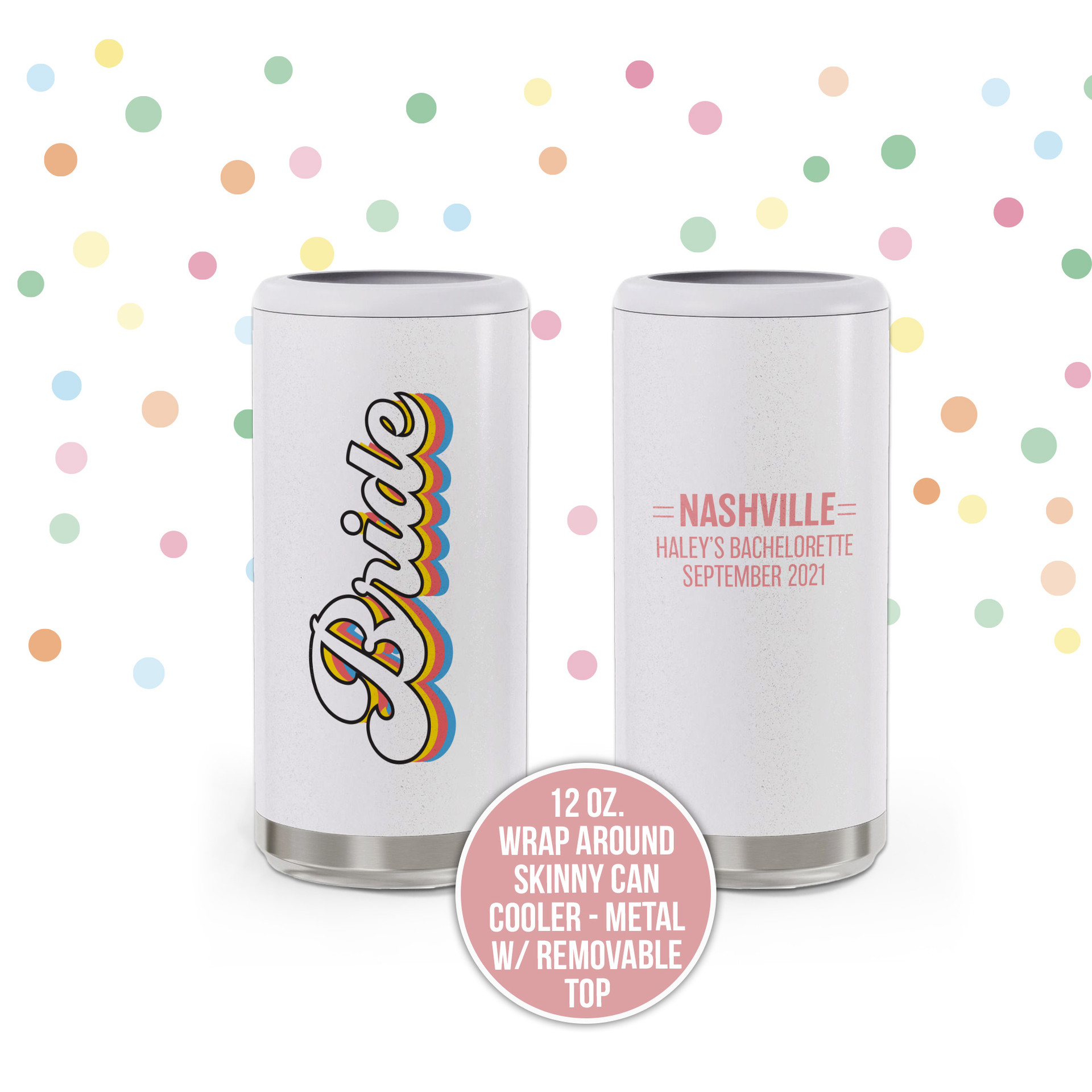pride drinkware, rainbow skinny cooler love wins lgbtq stainless steel ...