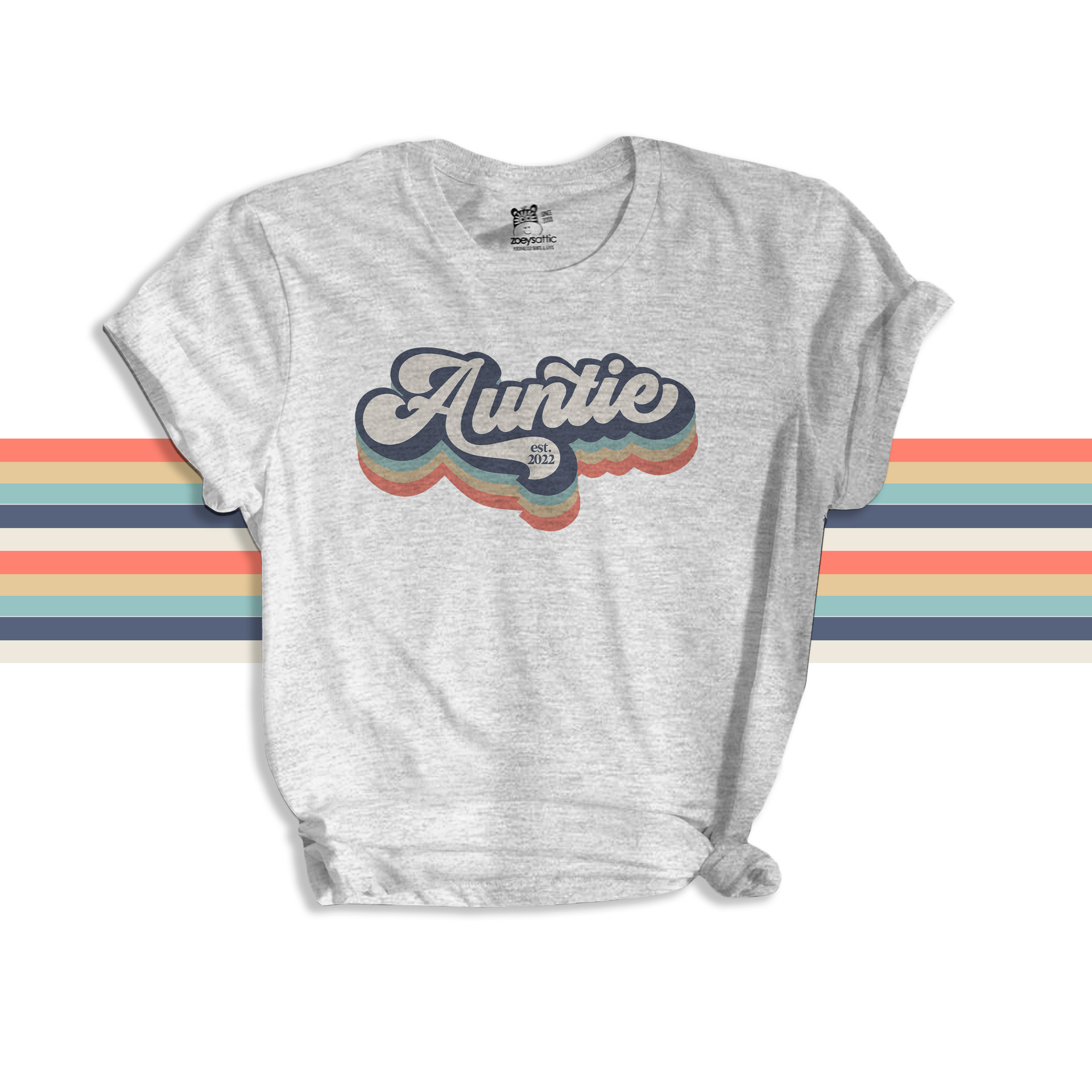 personalized womens shirt, gift aunt established t-shirt