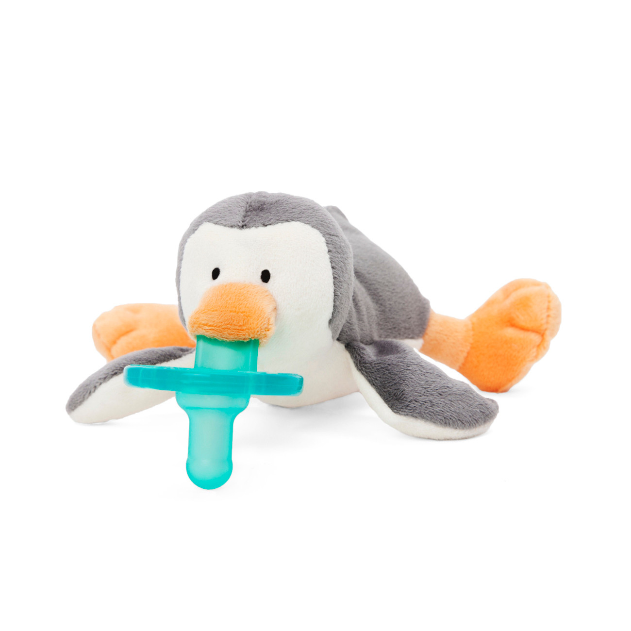 wubbanub pacifier baby duck orange feet binky new baby shower gift