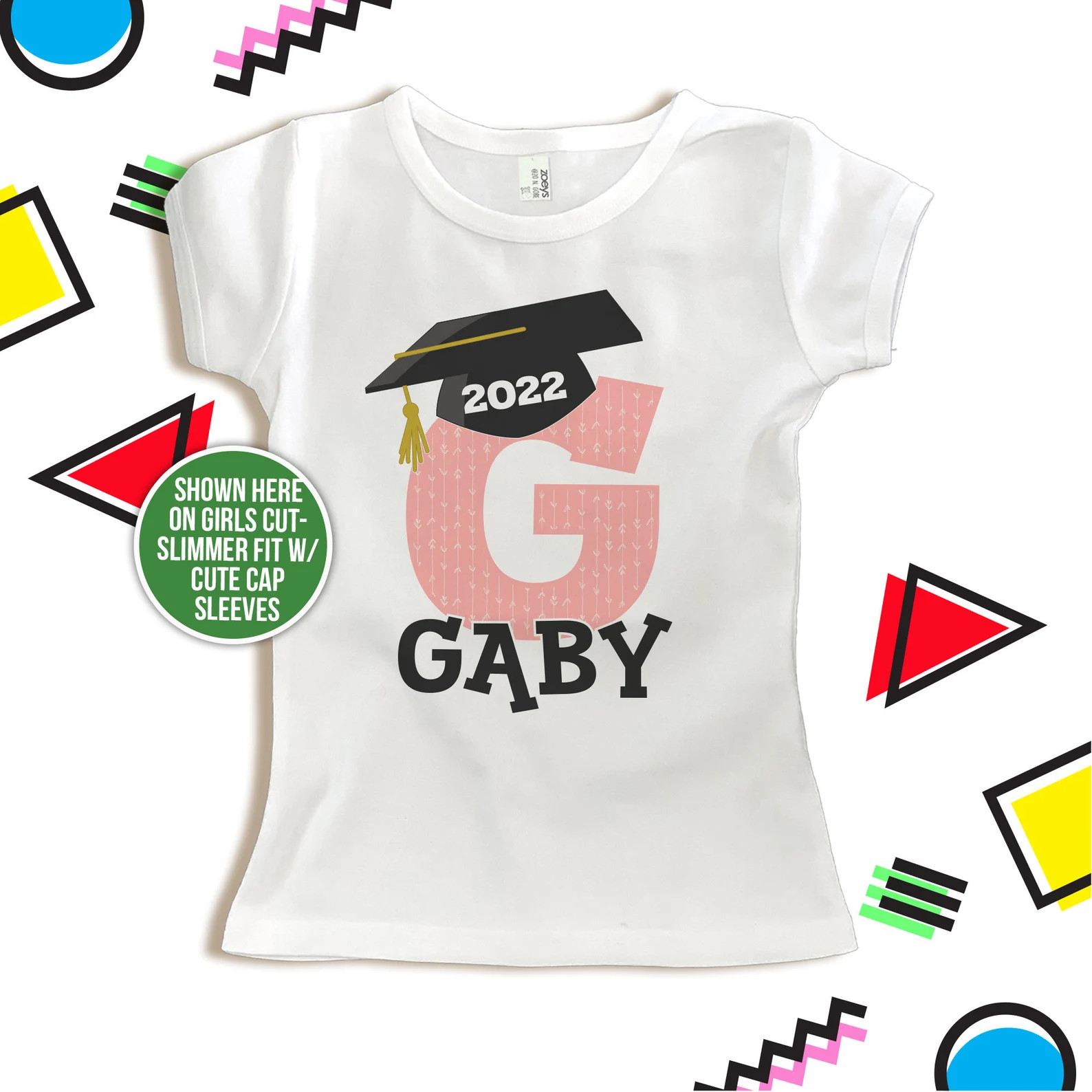 personalized kids shirts, chevron initial school completion, custom ...
