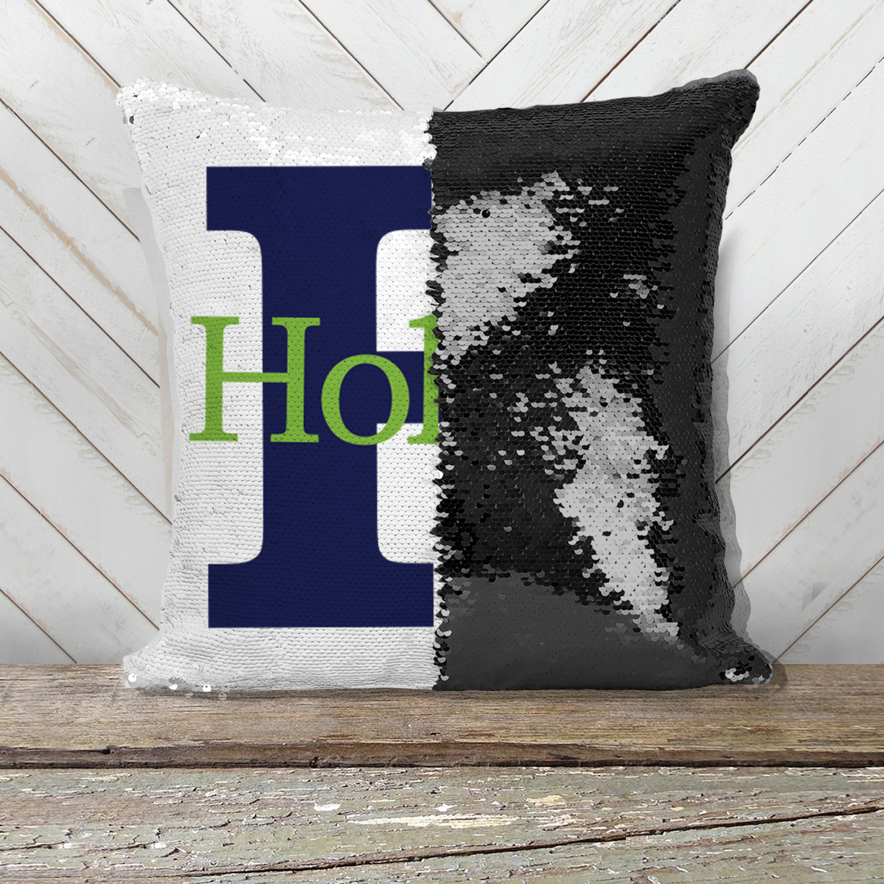 personalized pillowcase, name initials monogram girl custom pillow