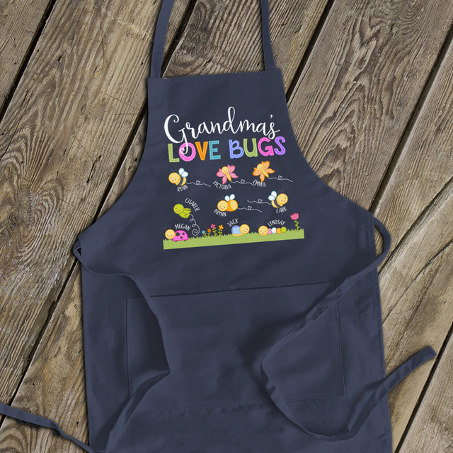 personalized apron, recipe keepsake custom adult bib apron