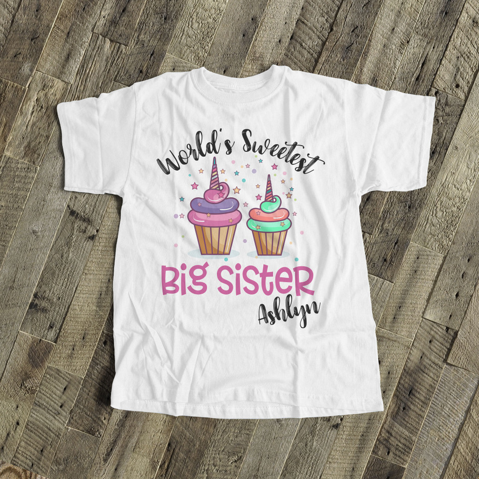 Personalized Big Sister T Shirts and Gifts