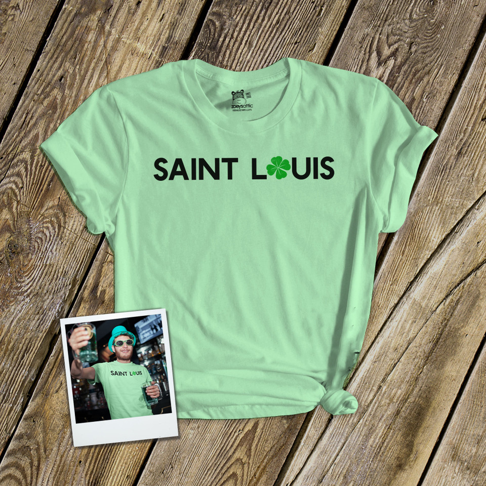 st louis st patricks day shirt, saint louis flag fleur de lis shamrock ...