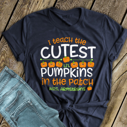 halloween teacher shirt, teach pumpkin patch dark tshirt