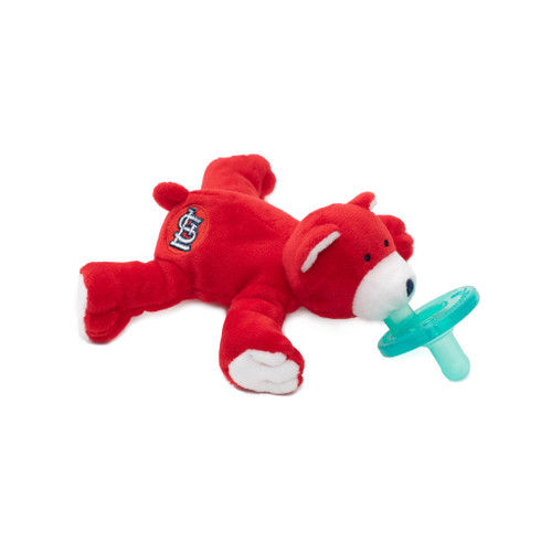 wubbanub pacifier saint louis cardinals bear binky new baby shower gift