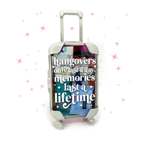party survival kit, hangover recovery mini suitcase memories case party ...