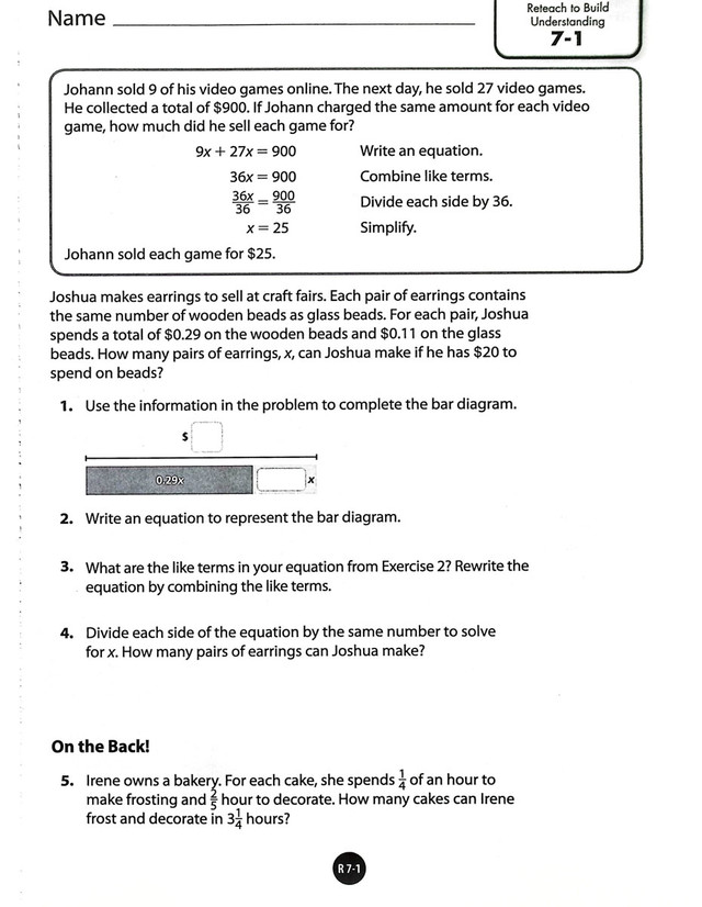 Grade 7 Accelerated Envision Math Homeschool Curriculum