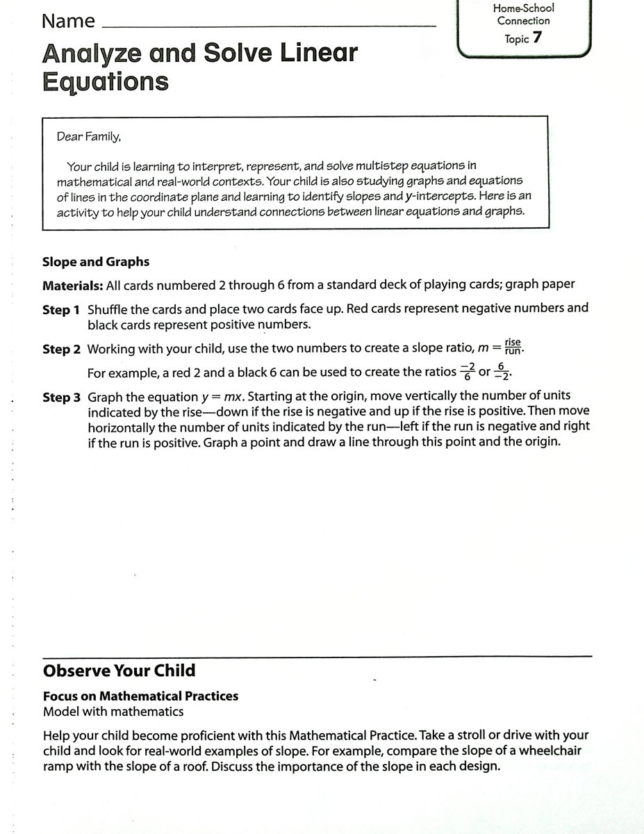 Grade 7 Accelerated Envision Math Homeschool Curriculum