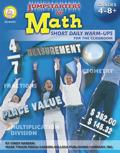 Jumpstarters for Math Resource Book Grade 4-8 eBook