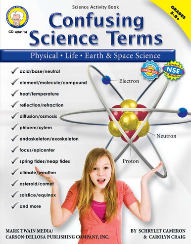 Confusing Science Terms Resource Book Grade 5-12 eBook