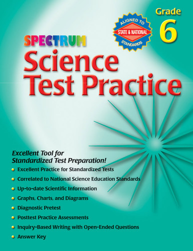 Science Test Practice Workbook Grade 6 eBook
